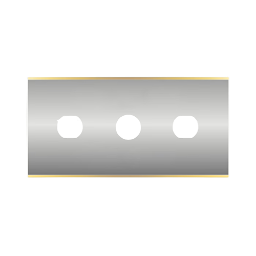 XK-R3151, 3 hole stainless steel industrial razor, 43 x 22 x 0,15 mm ...